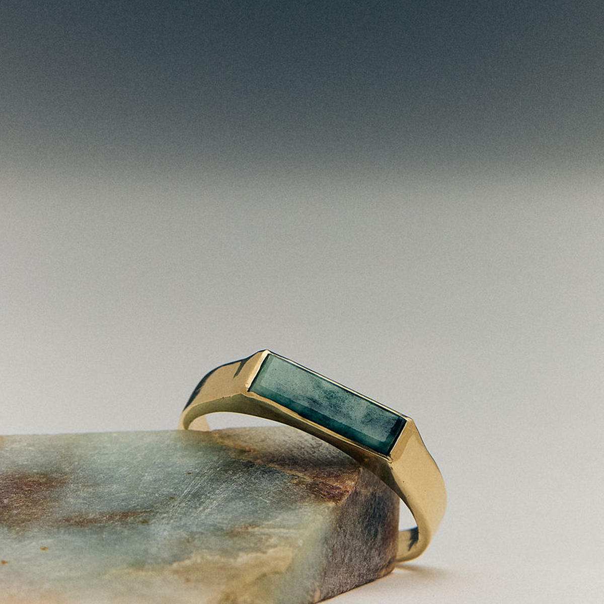 JP X KR TAB SET JADE BAR RING | Jane Pope Jewelry