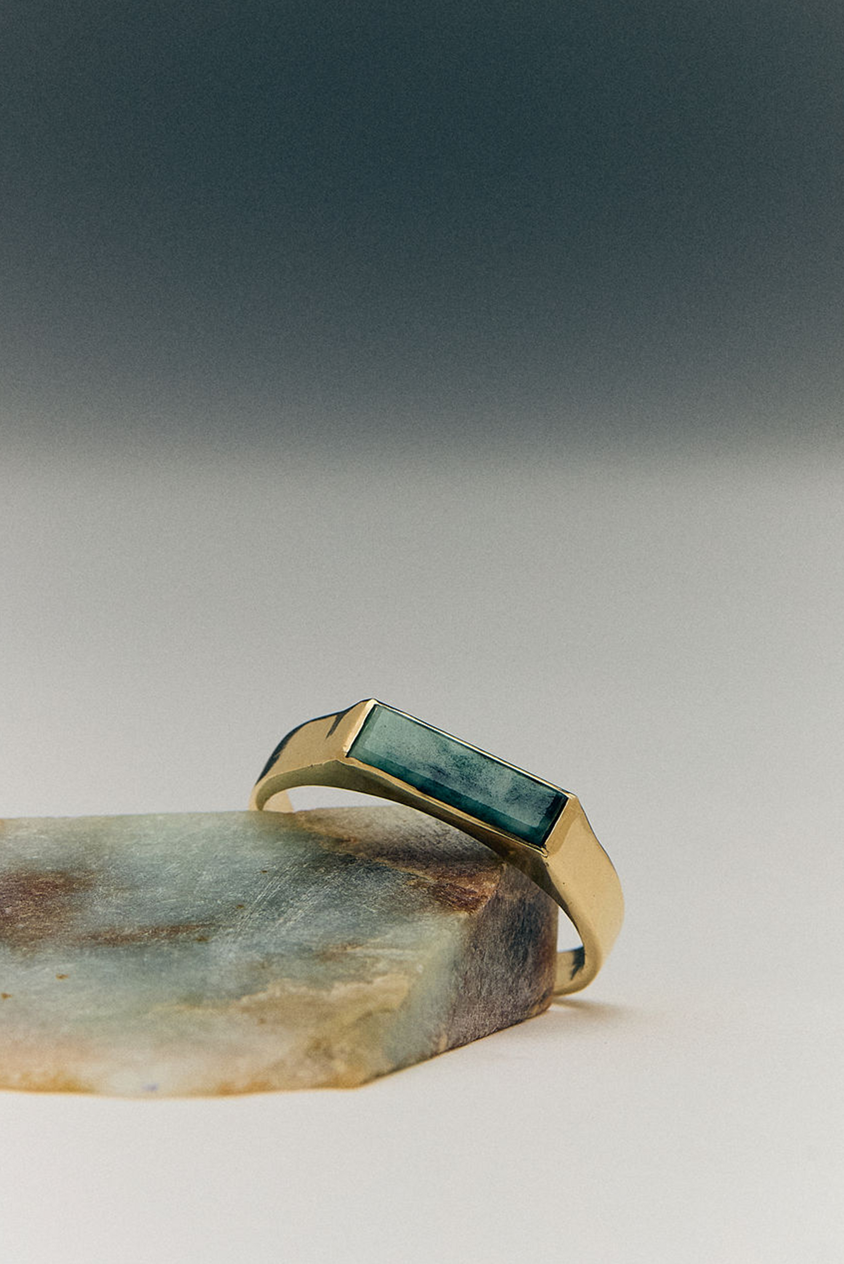 JP X KR TAB SET JADE BAR RING | Jane Pope Jewelry