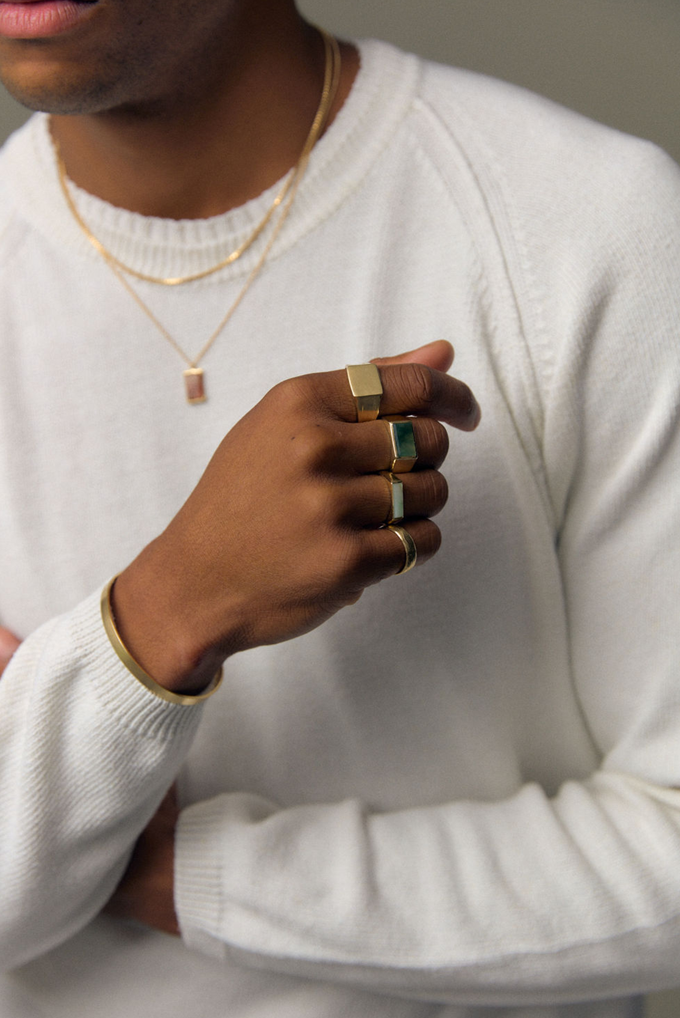 JP X KR TAB SET JADE BAR RING | Jane Pope Jewelry