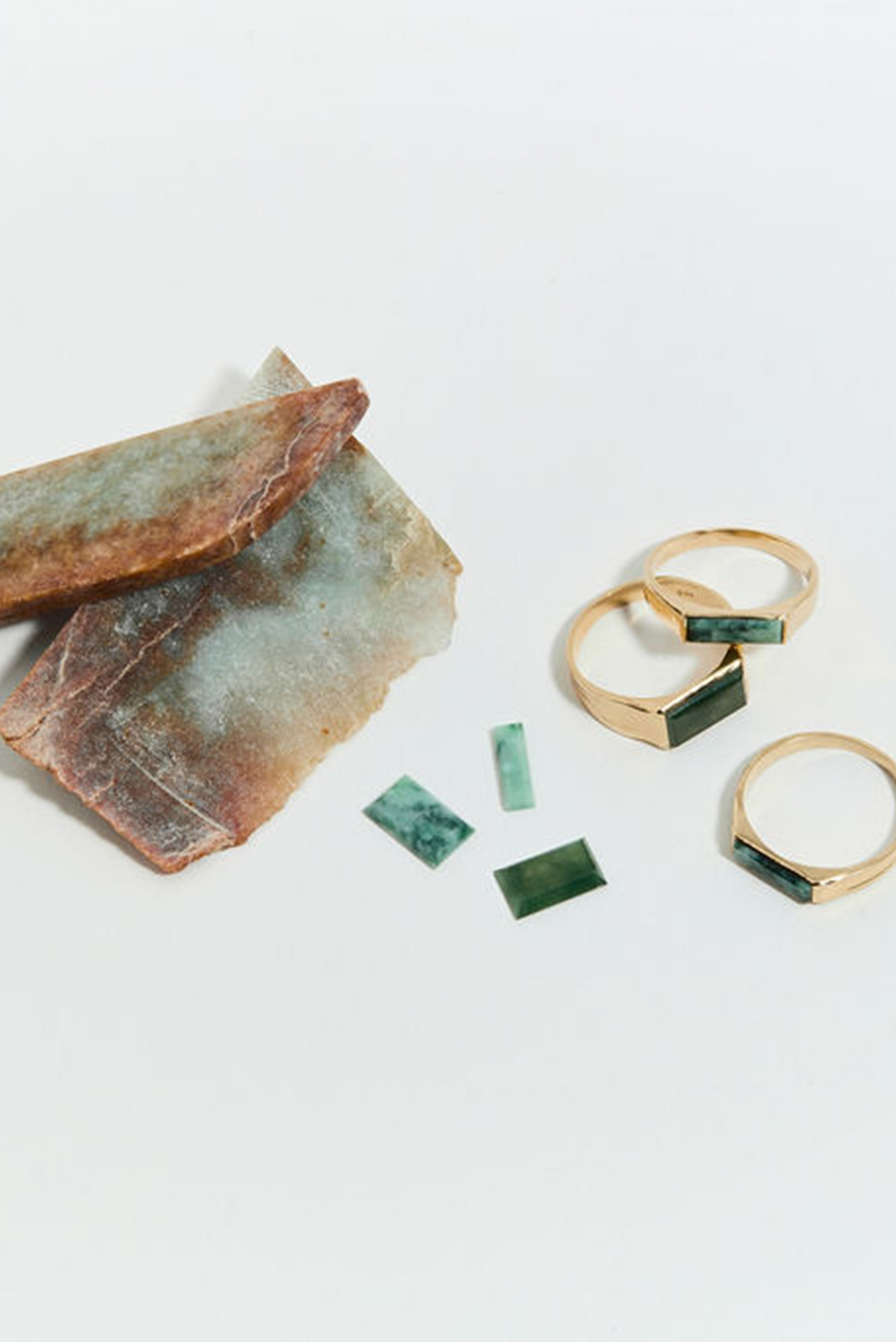 JP X KR TAB SET JADE PLATE RING | Jane Pope Jewelry