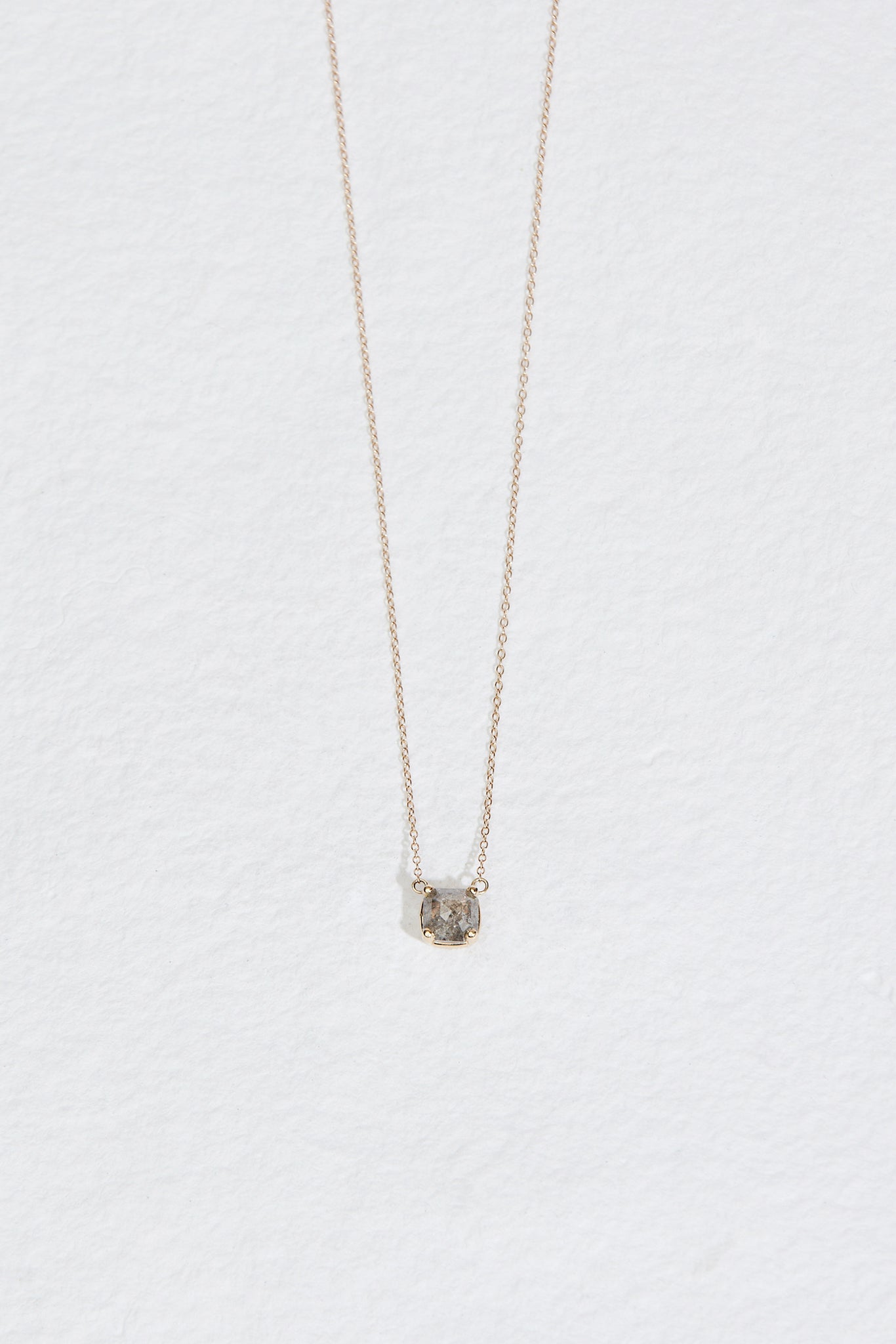 JP ROSE CUT SALT AND PEPPER DIAMOND NECKLACE | Jane Pope Jewelry