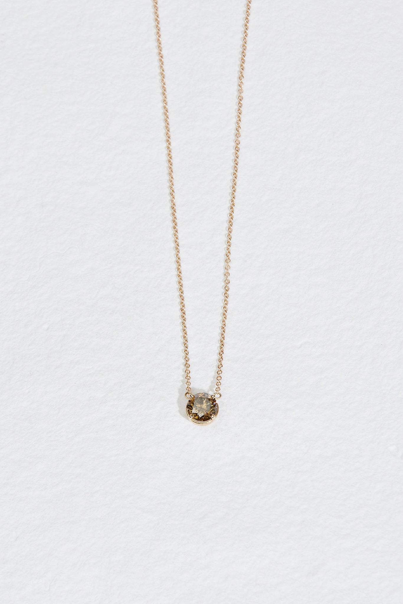 JP ROUND MOCHA DIAMOND NECKLACE | Jane Pope Jewelry