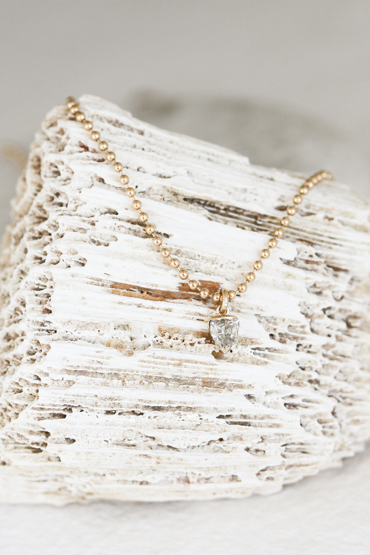 JP PARTIAL BEZEL SALT + PEPPER TRILLION DIAMOND NECKLACE | Jane Pope ...