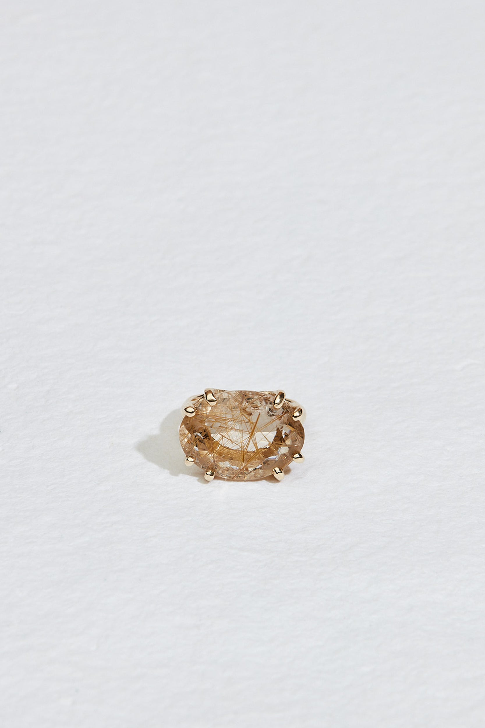 JP RUTILATED QUARTZ 8 PRONG RING | Jane Pope Jewelry